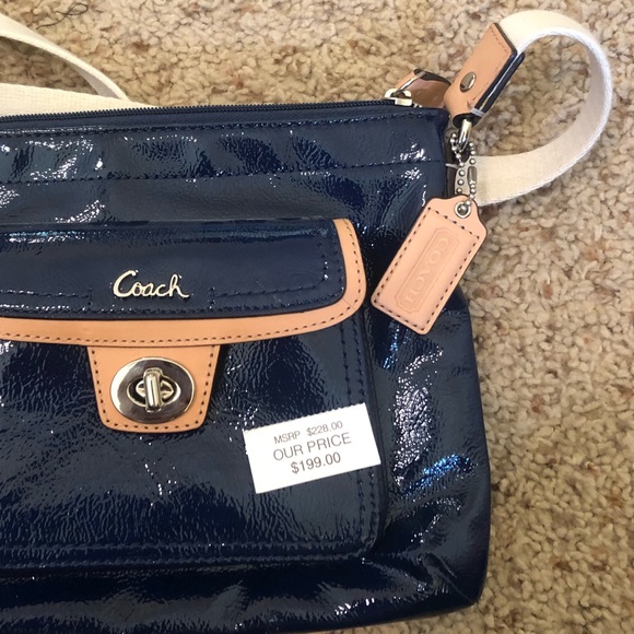 Coach | Bags | Coach Navy Blue Crossbody Bag | Poshmark